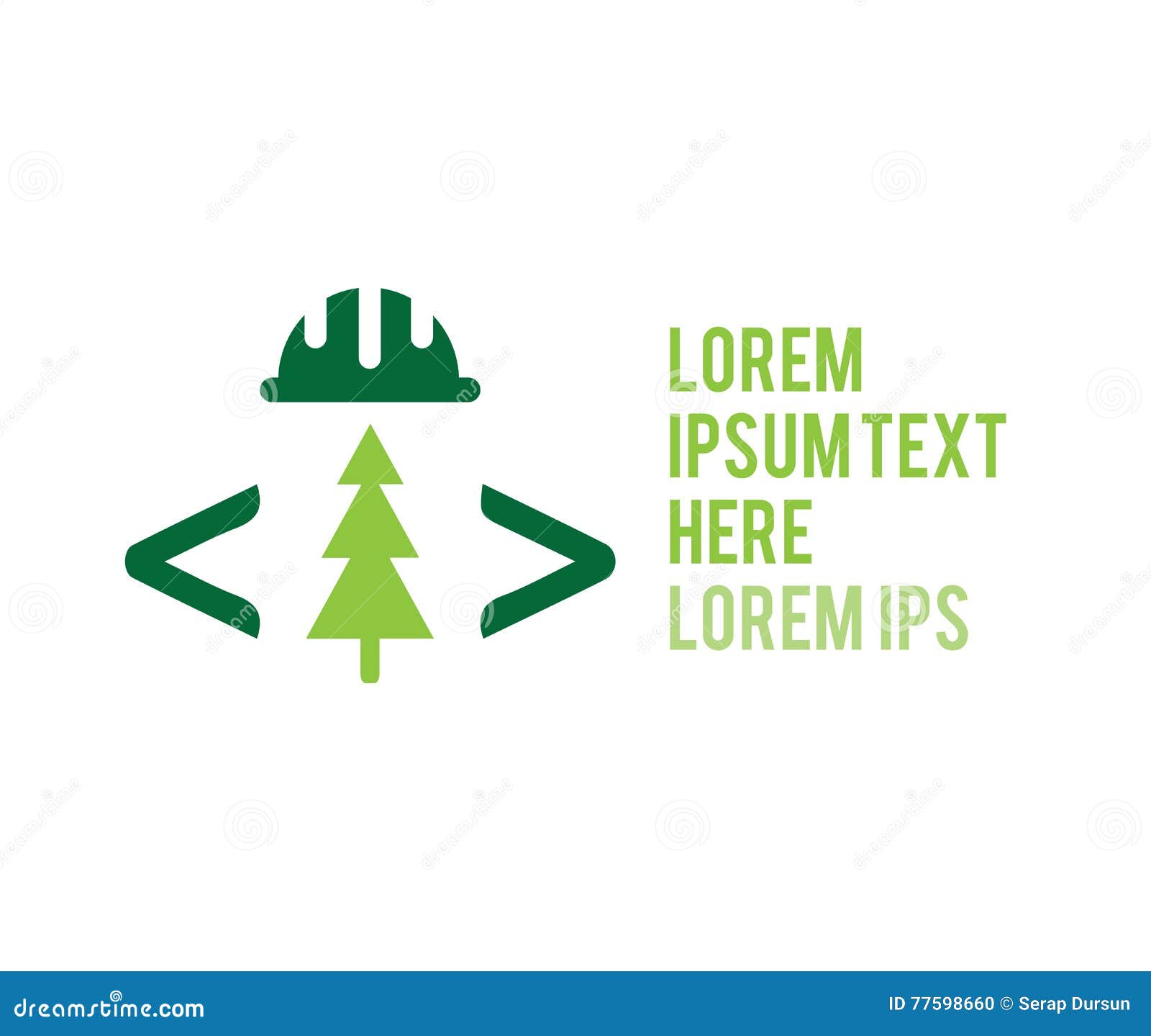 Technology and Forest Industry Stock Vector - Illustration of isolated ...