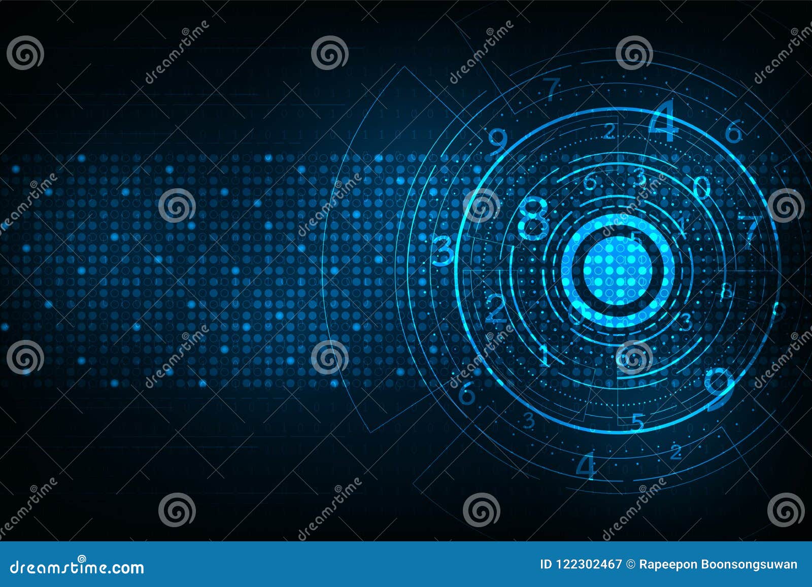 Technology in the Form of Digital. Stock Vector - Illustration of ...