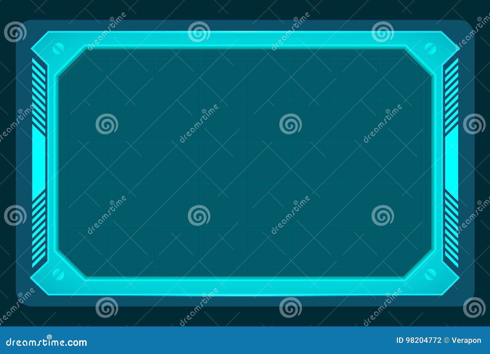 Technology Frame Vector Illustration Stock Vector - Illustration of ...