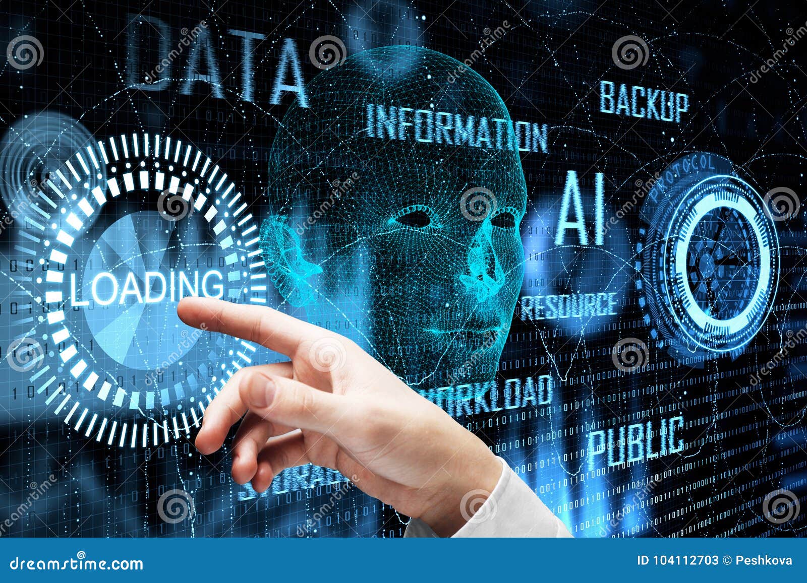 Technology and Future Concept Stock Illustration - Illustration of ...