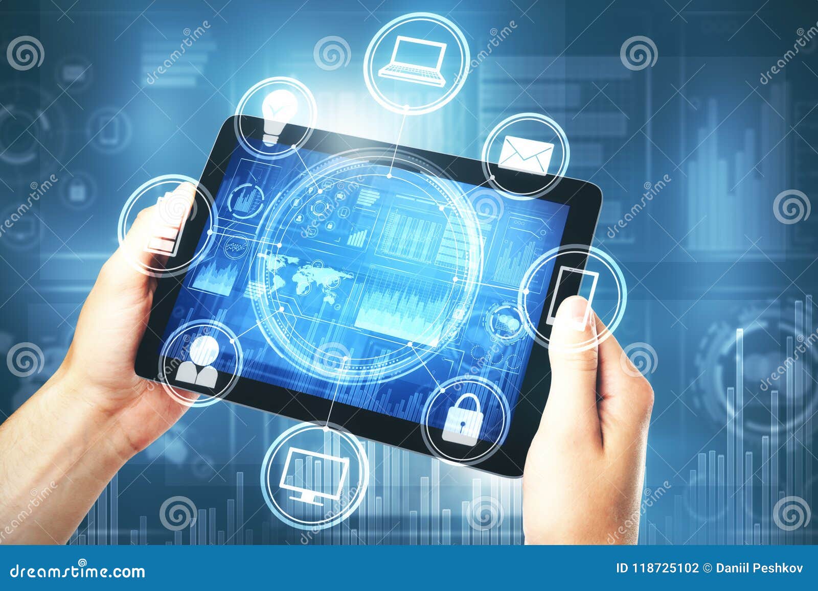 Technology and Future Concept Stock Photo - Image of device, abstract ...