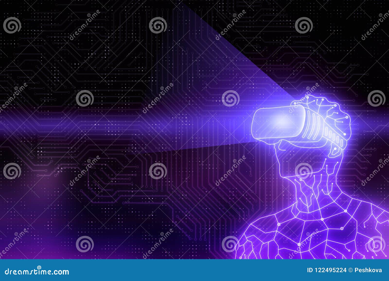Technology, Future and Headset Concept Stock Illustration ...
