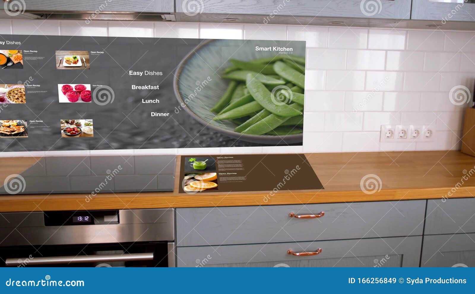 Modern Home Kitchen Interior Stock Video - Video of food, interior ...