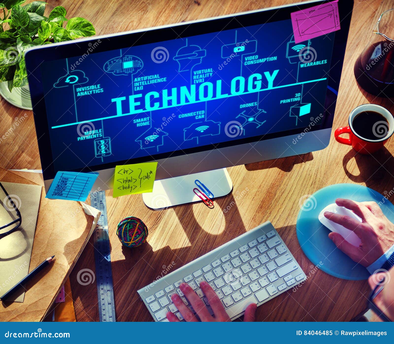 Technology Futuristic Innovation Invention Connection Concept Stock ...