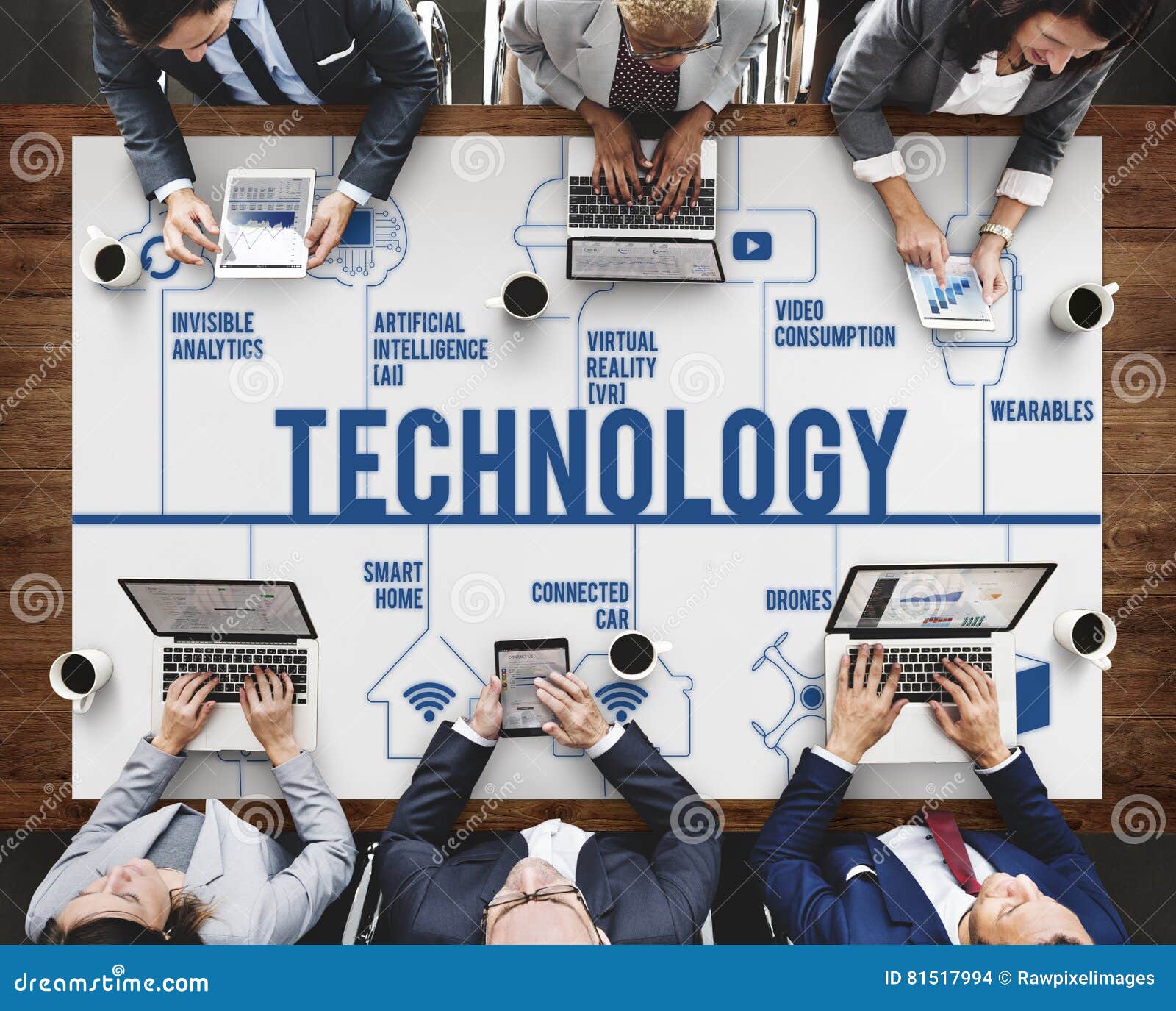 Technology Futuristic Innovation Invention Connection Concept Stock ...