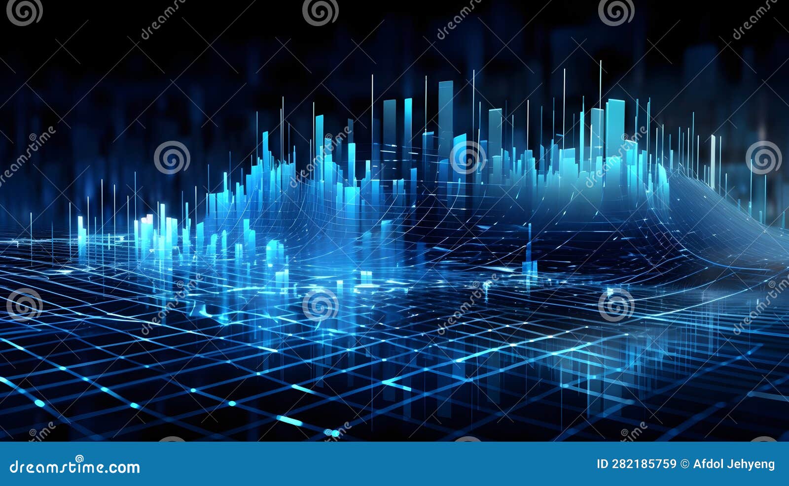 Technology Futuristic Network Connection Concept with Connecting ...