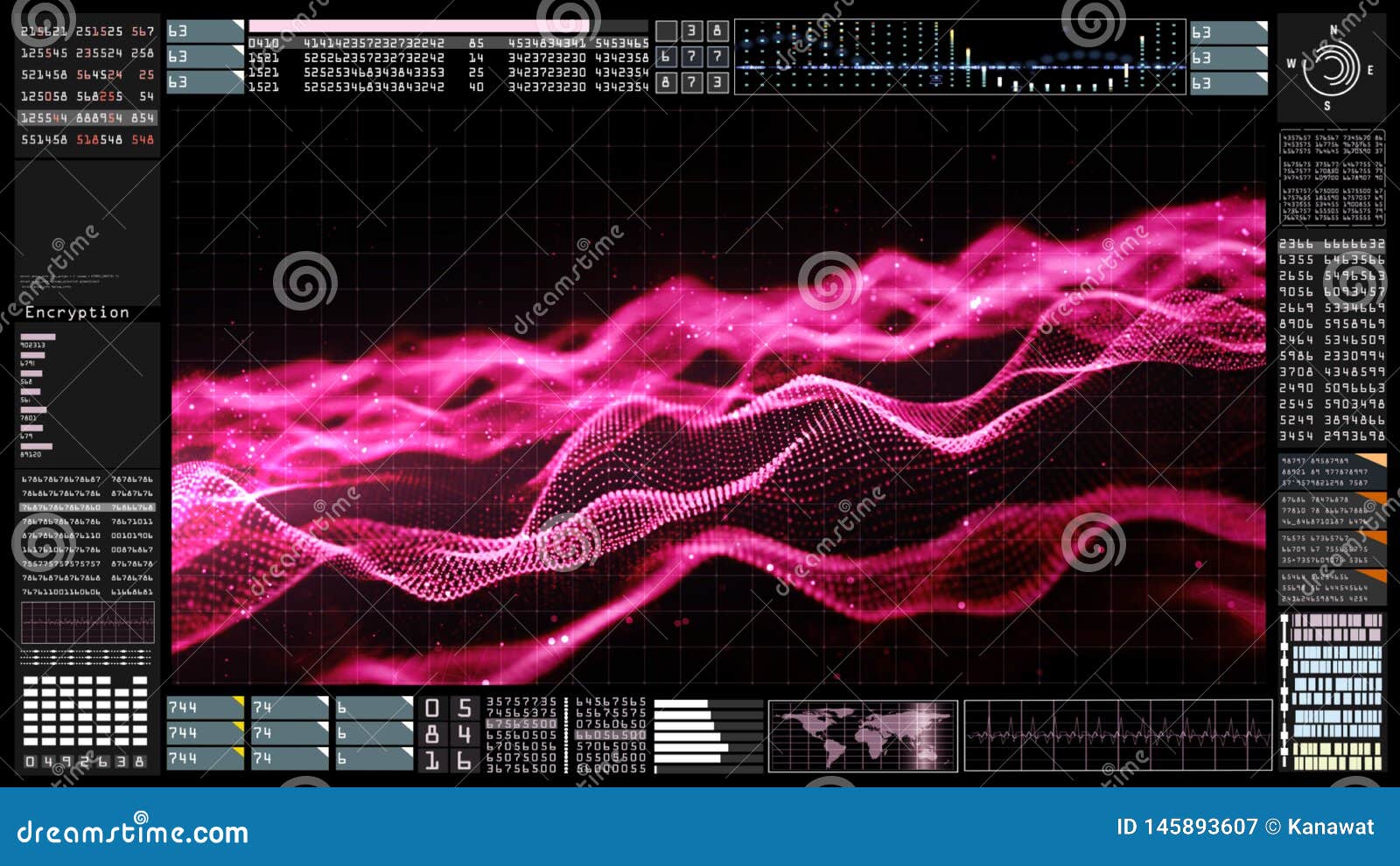 Futuristic Nasa Themed Pc Case With Detailed 3d Graphics Royalty-Free ...