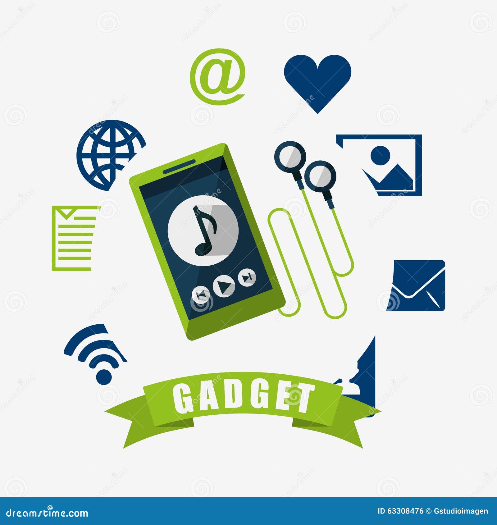 Technology gadget design stock vector. Illustration of icon - 63308476