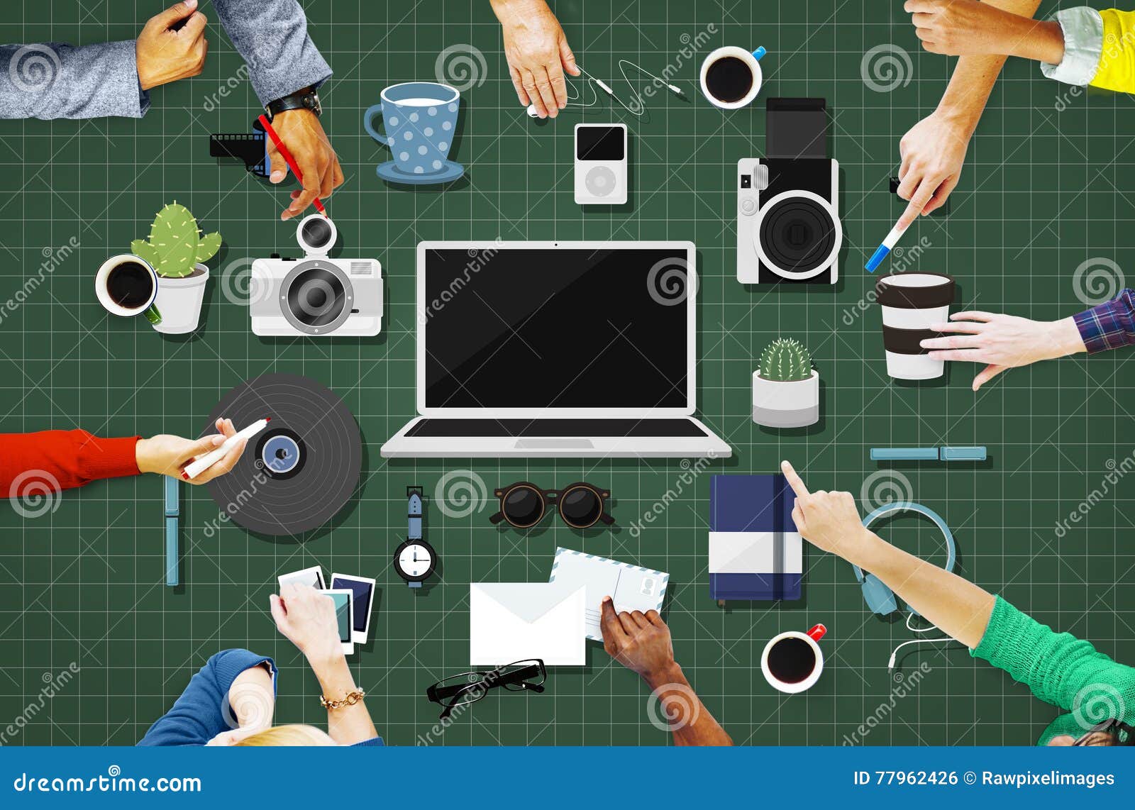 Technology Gadget Media Icons Concept Stock Photo - Image of discussion ...