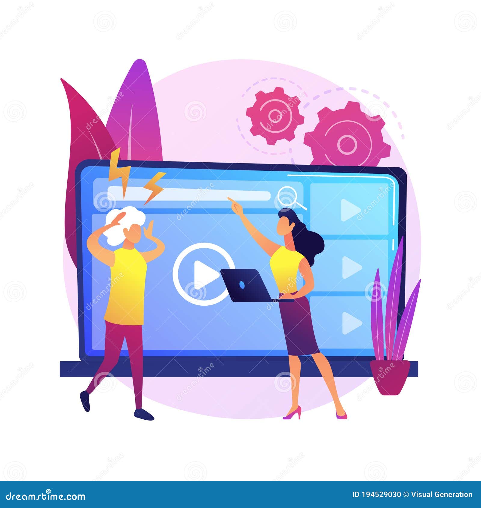 Technology Gap Abstract Concept Vector Illustration. Stock Vector ...