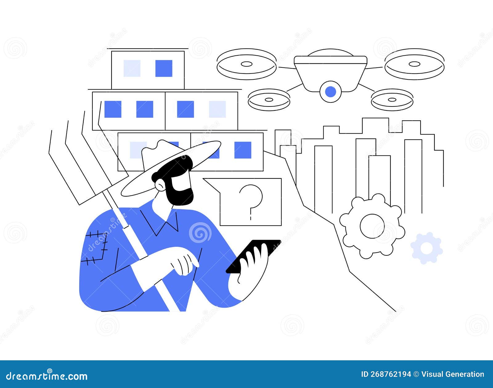 Technology Gap Abstract Concept Vector Illustration. Stock Vector ...