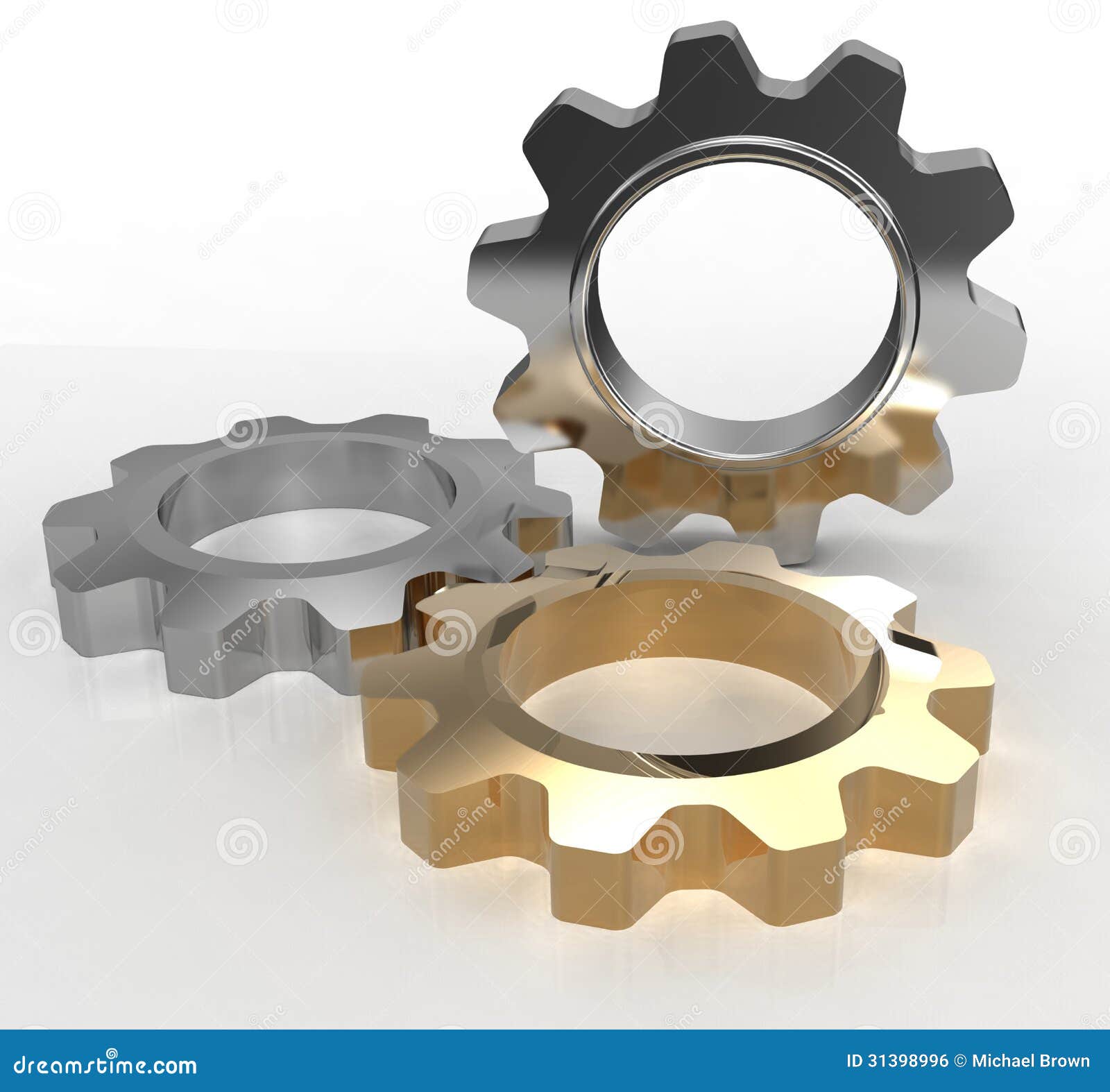 Technology Gears Cog Design Copy Space Stock Illustration ...