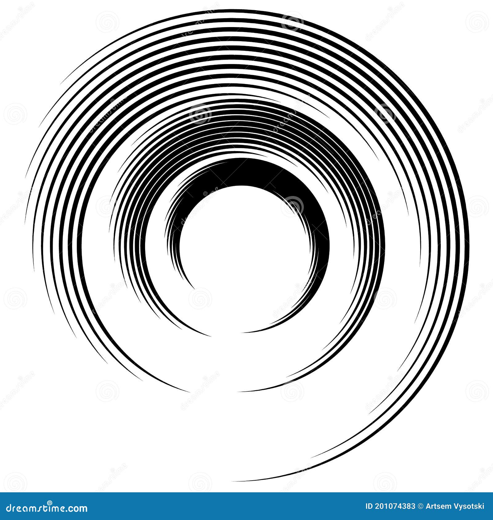 Technology Geometric Circle Logo. Lines in Circle Form. Vector ...