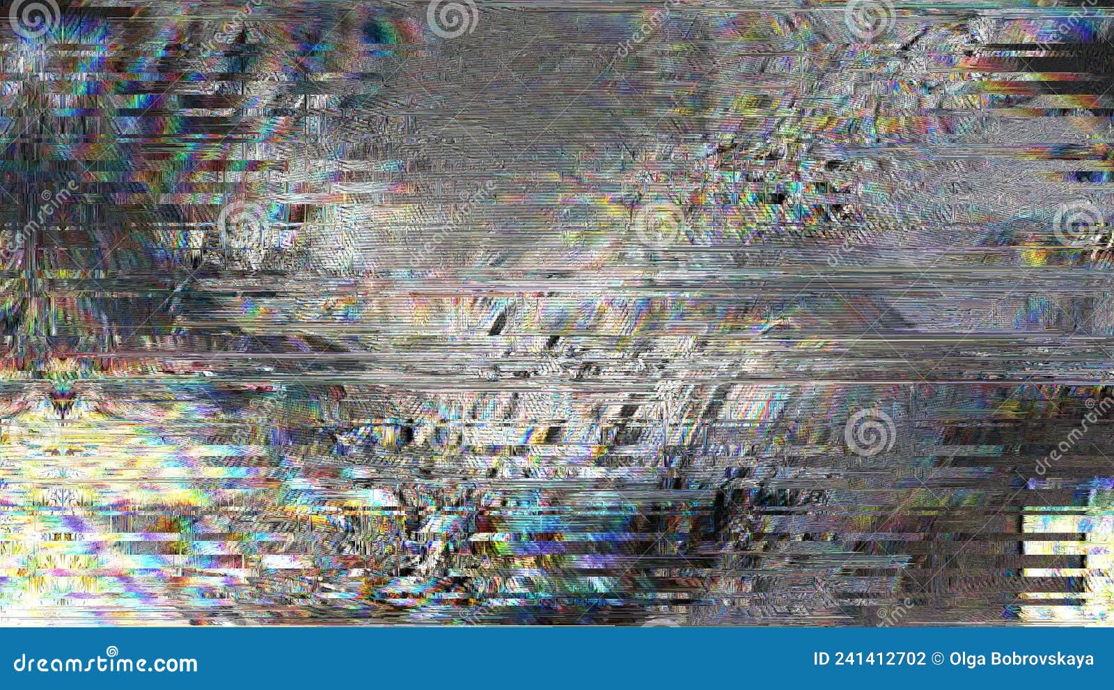 Technology Glitch Background. Computer Screen Error Stock Illustration ...