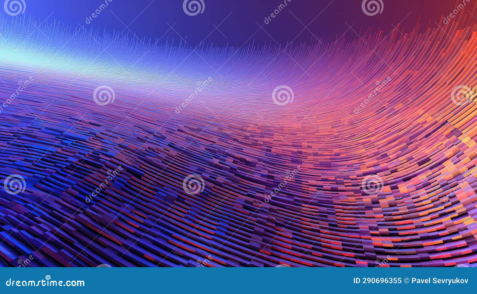 Technology Glitch Matrix Ripple Stock Illustration - Illustration of ...