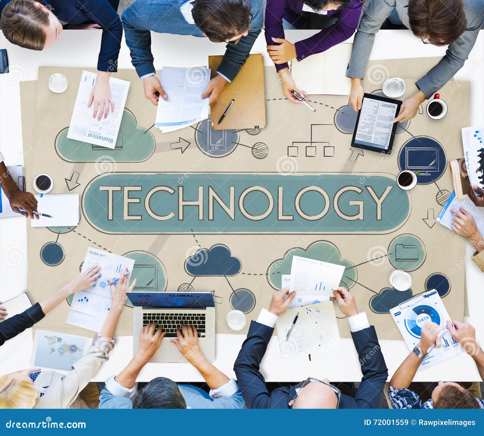 Technology Global Communication Connection Globalization Concept Stock ...