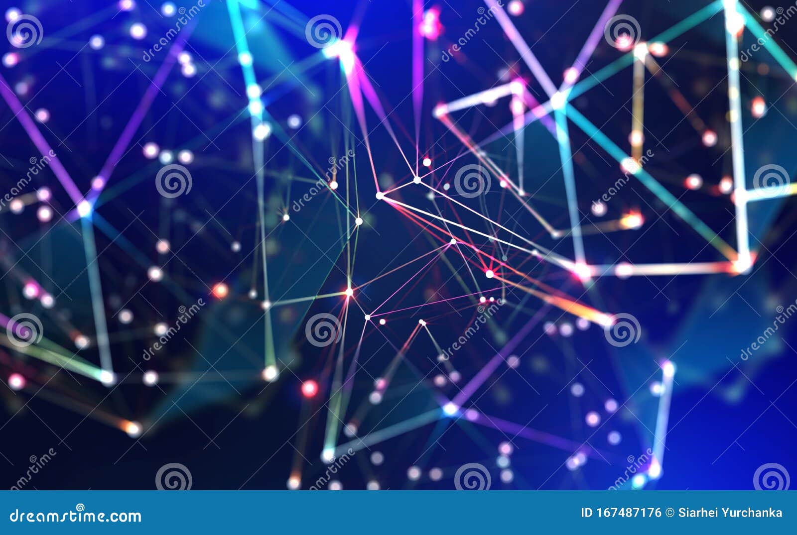 Technology, Global Network, Movement in Space and Time. Festive ...