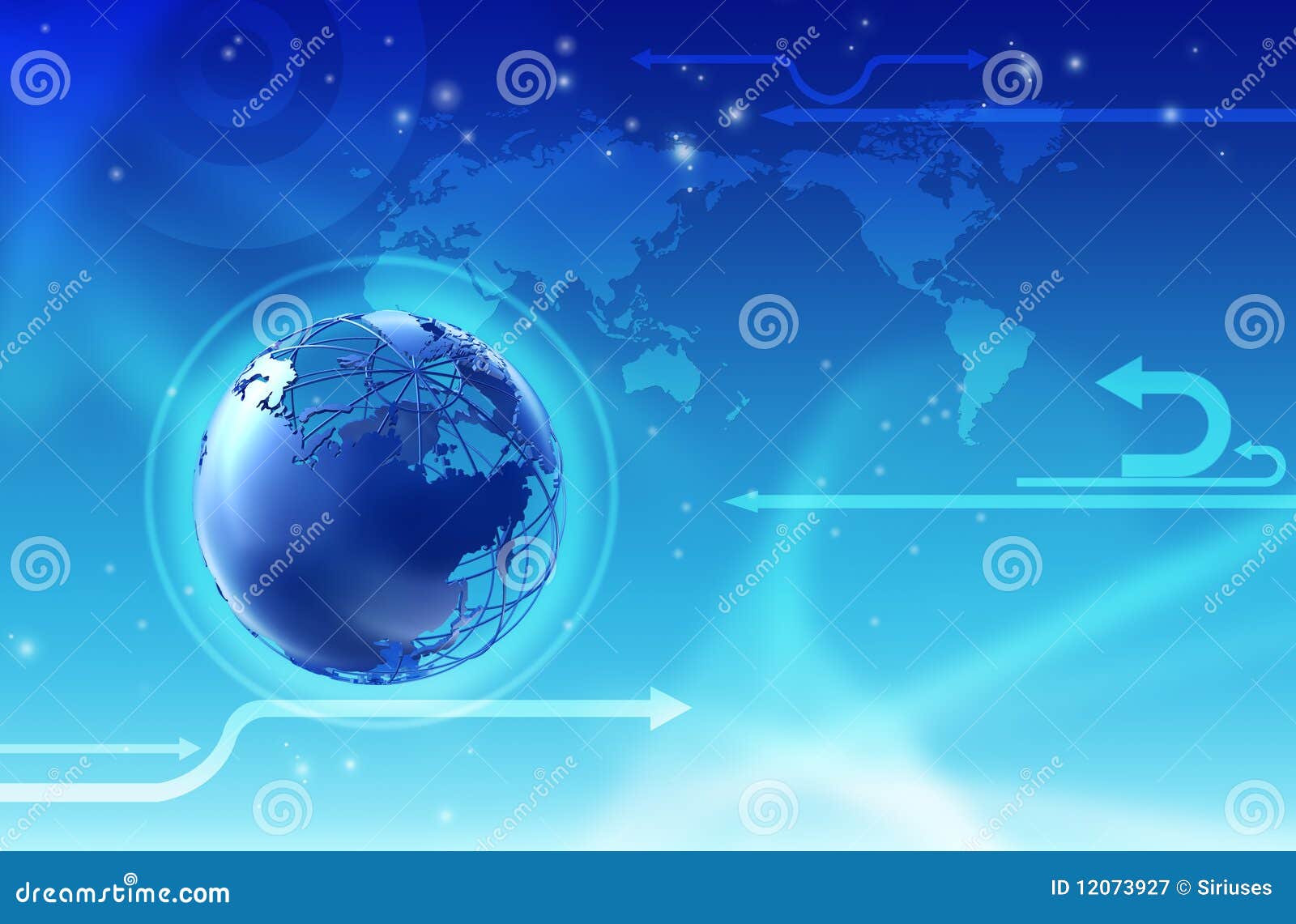Technology Globe Background Stock Illustration - Illustration of ...