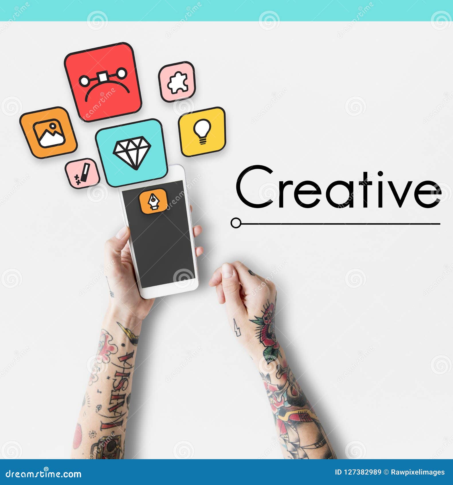 Technology with Graphic Creative Design Concept Stock Image - Image of ...