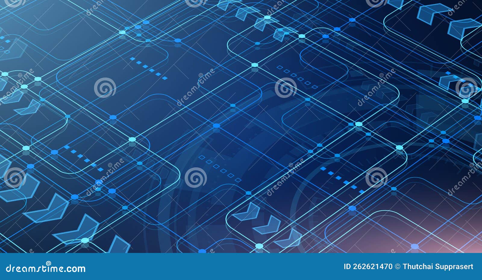 Abstract Hi Tech. Abstract Digital Background with Technology. Vector ...