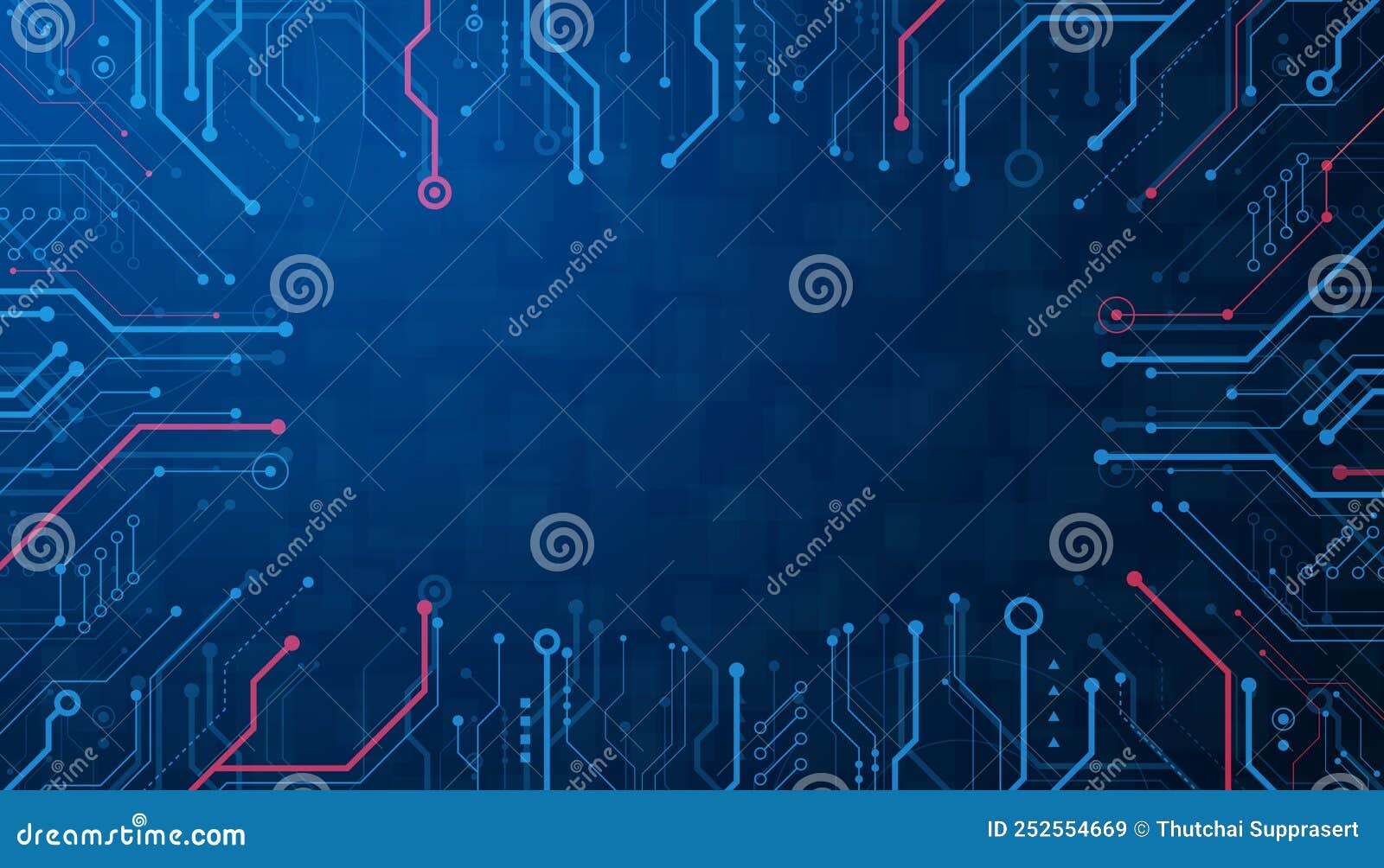 Abstract Hi Tech. Abstract Digital Background with Technology. Vector ...