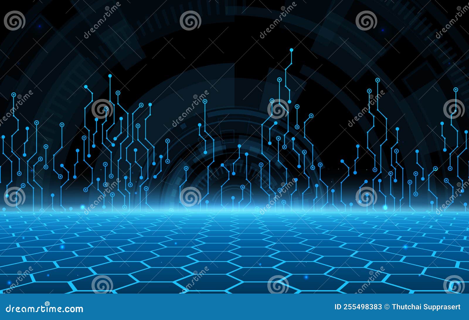 Abstract Hi Tech. Abstract Digital Background with Technology. Vector ...