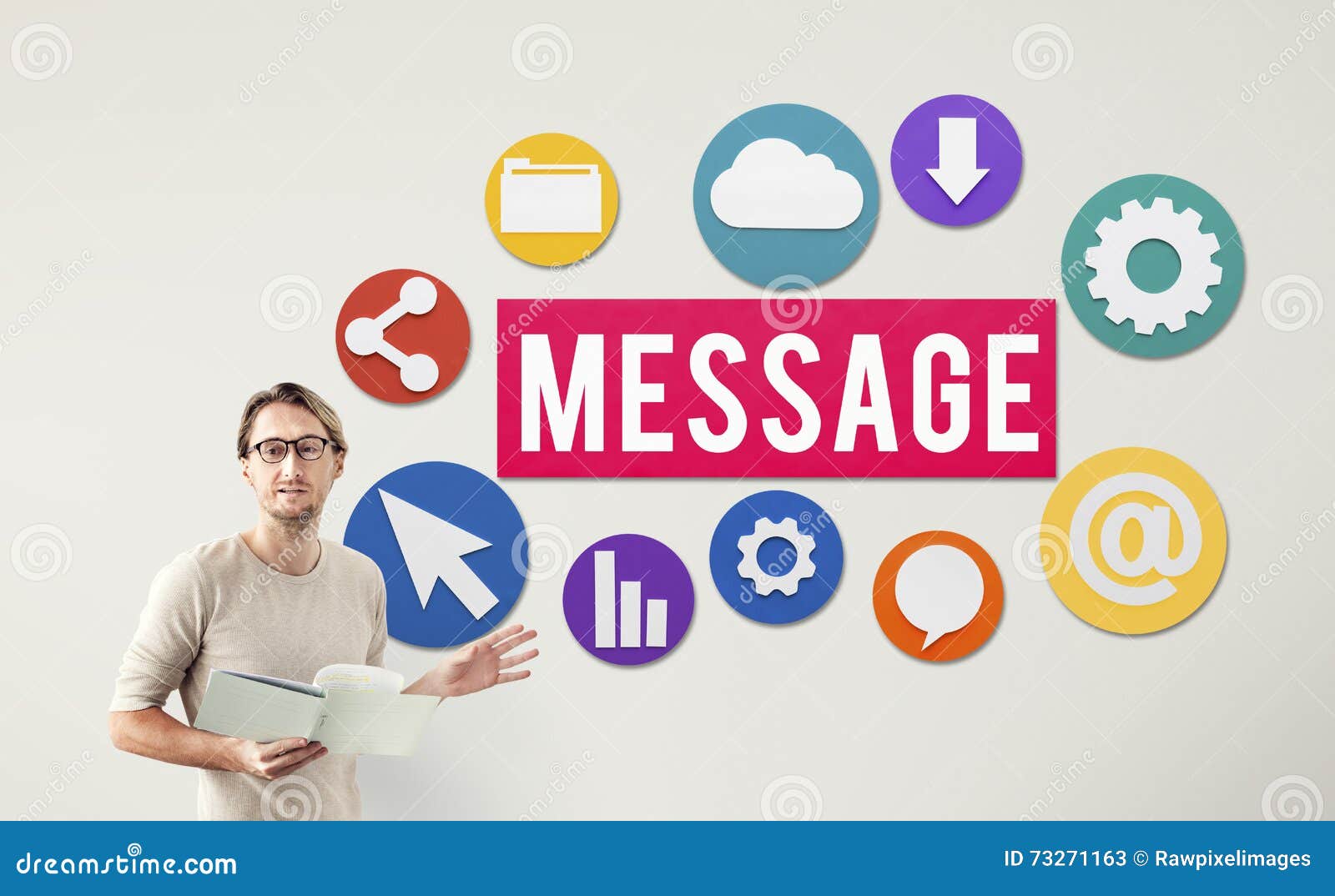 Technology Graphics Messages Connection Concept Stock Image - Image of ...