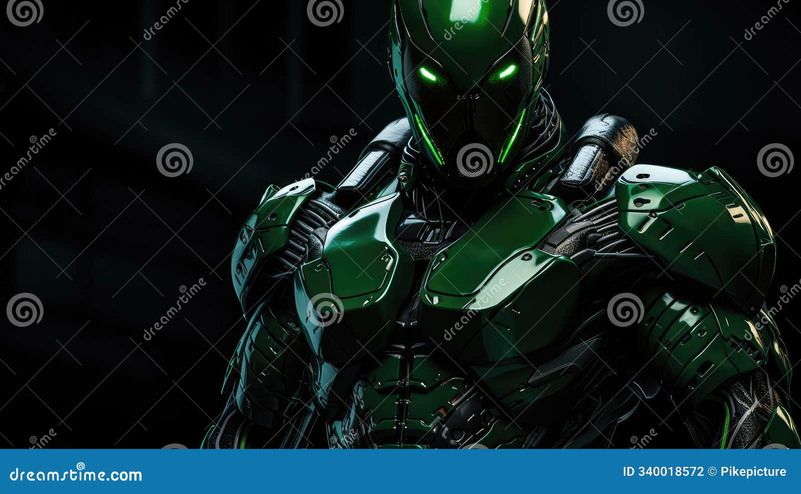 Technology green armor stock illustration. Illustration of protection ...