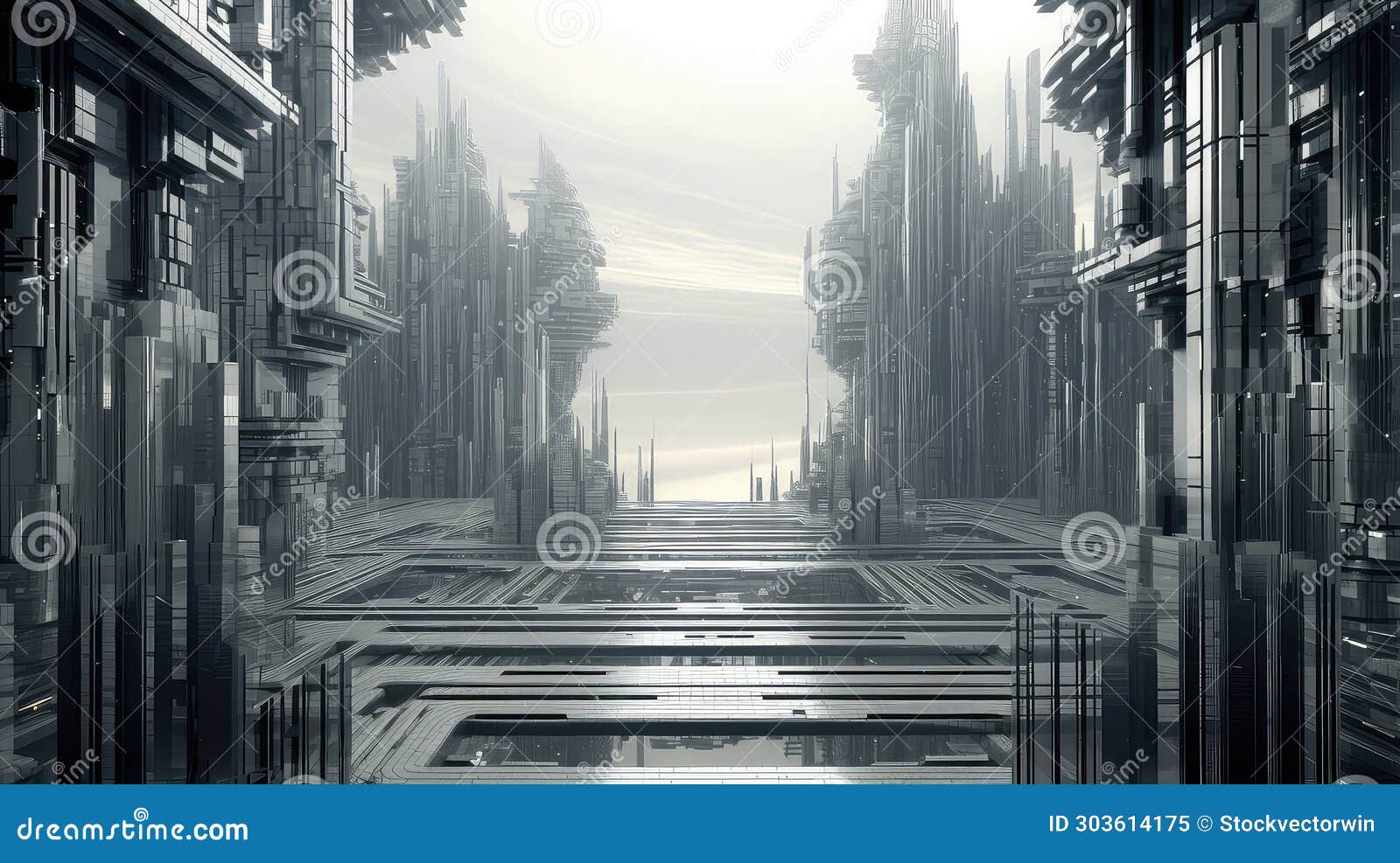 Technology Grey Futuristic Background Stock Illustration - Illustration ...