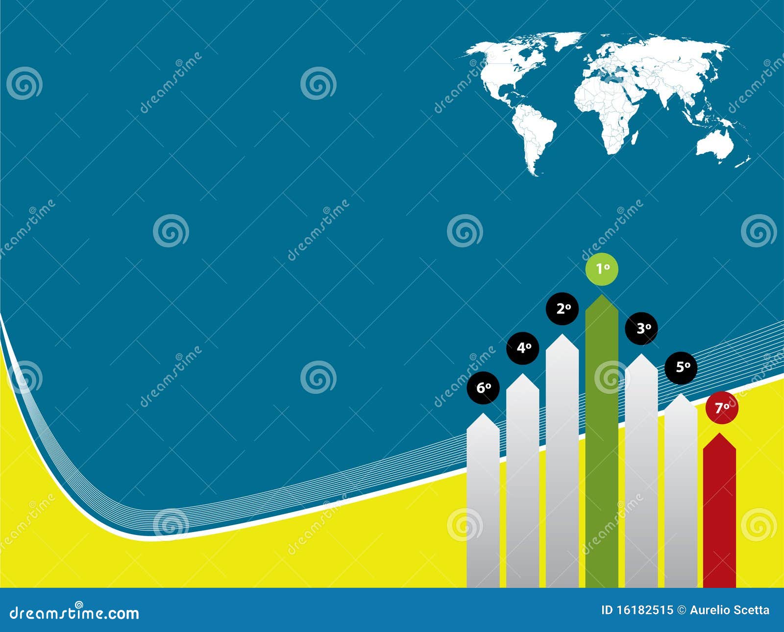 Technology And Growth Chart Cartoon Vector | CartoonDealer.com #16182515