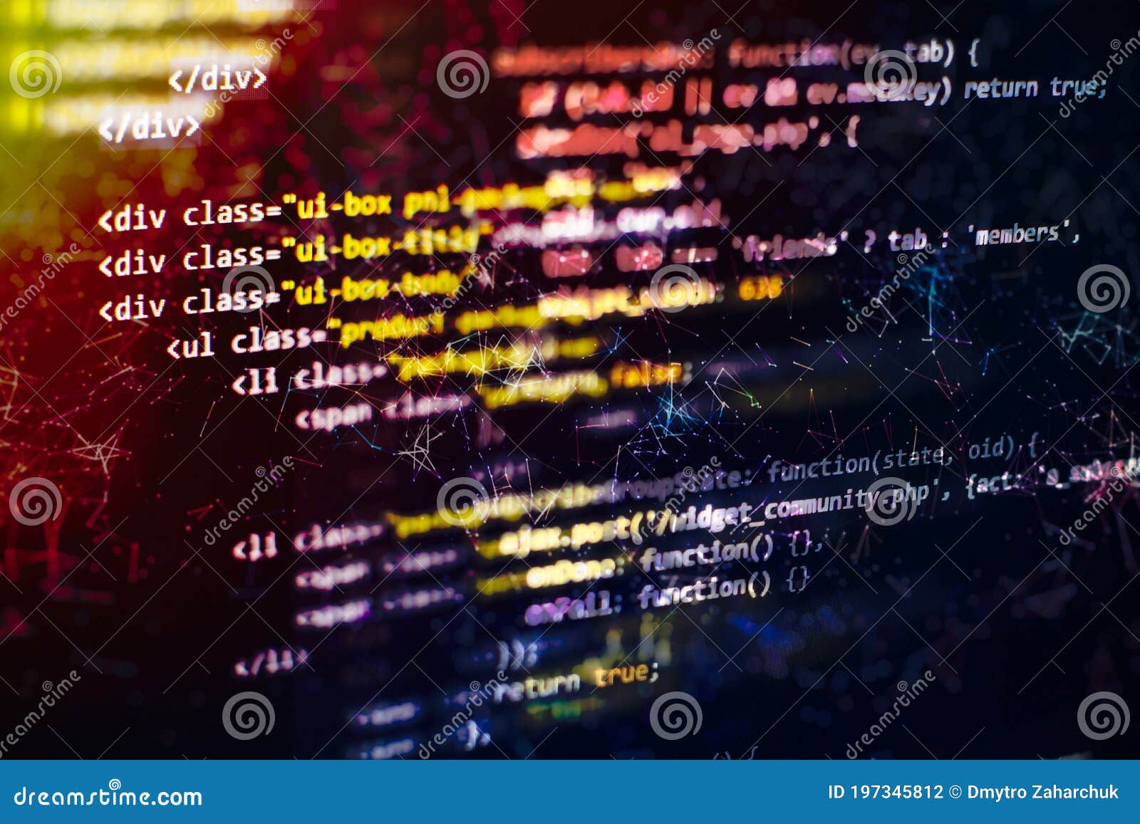Technology Hacker Simulation Digital Computer Script Software Code ...
