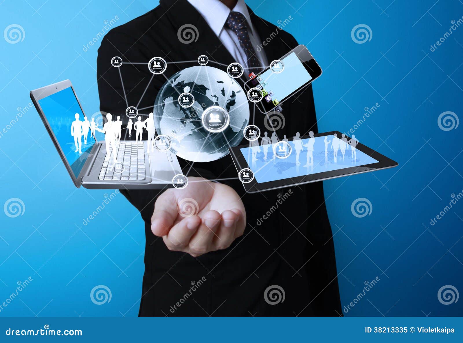 Technology in the hands stock image. Image of digital - 38213335