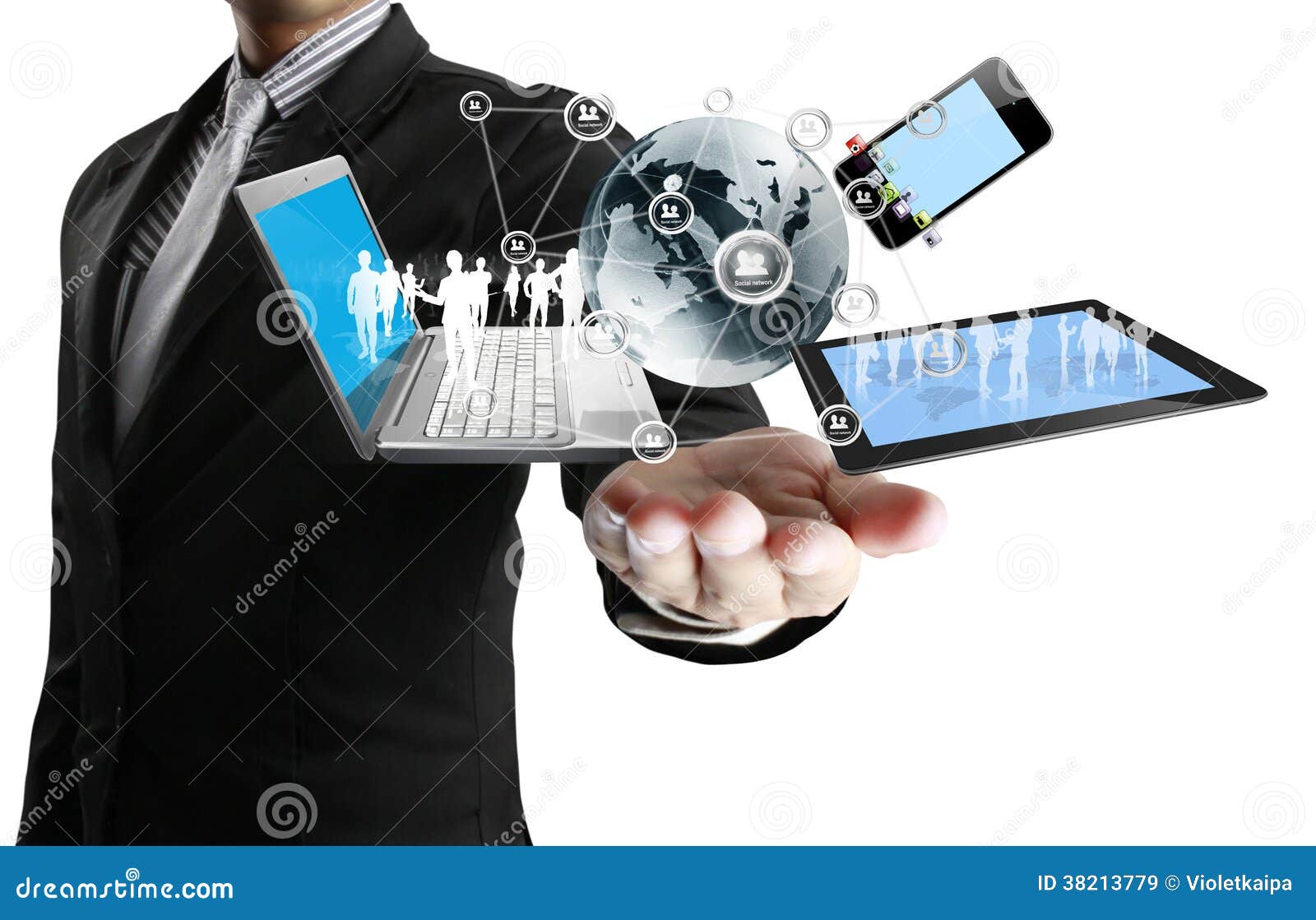 Technology in the hands stock image. Image of digital - 38213779