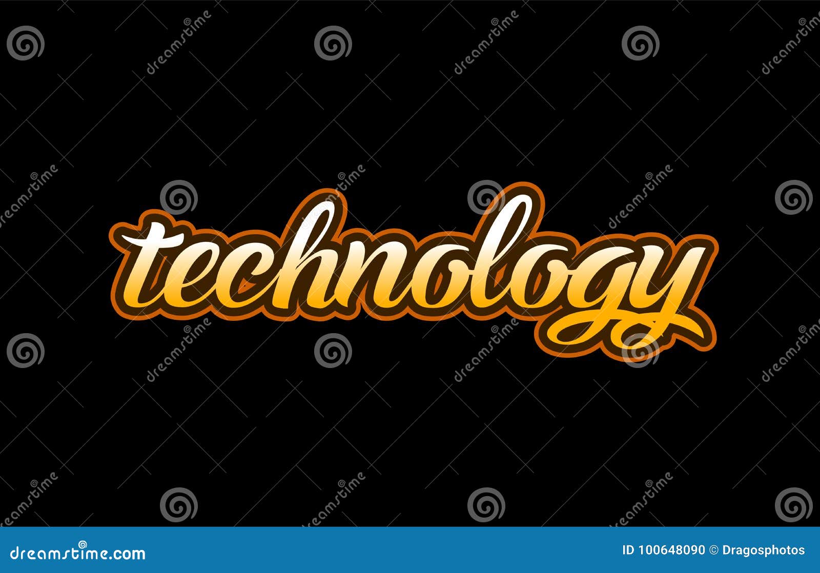 Technology Word Text Banner Postcard Logo Icon Design Creative C Stock ...