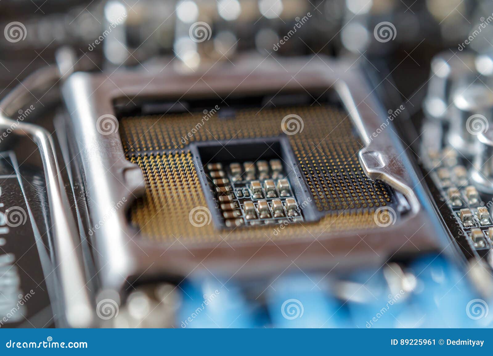 Technology and Hardware Electronic Concept. Macro Photo of Printed ...