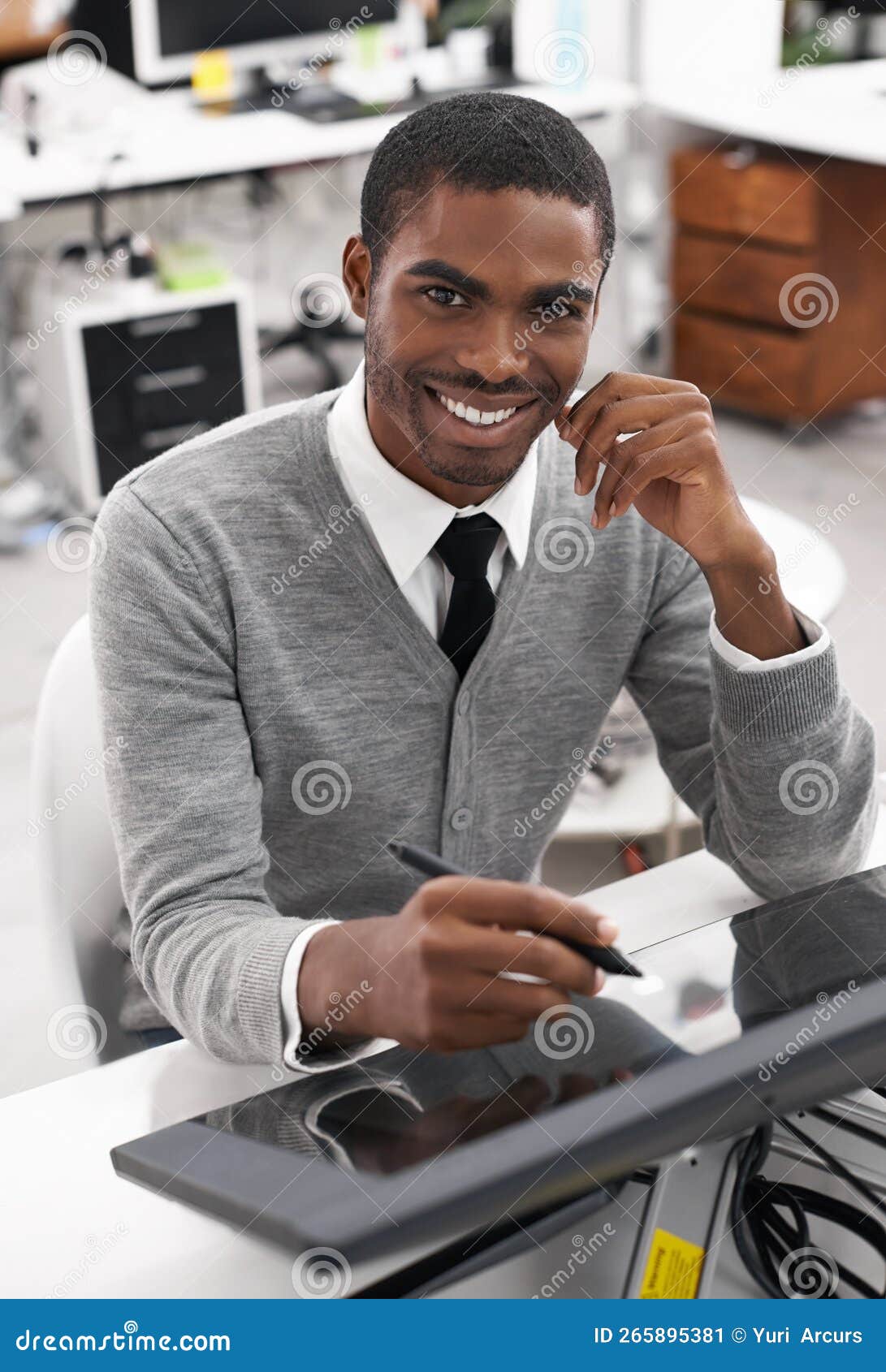 Technology Has Made Designing Cutting Edge. a Young Man Working on a ... Technology Has Made Designing Cutting Edge. a Young Man Working on a ...