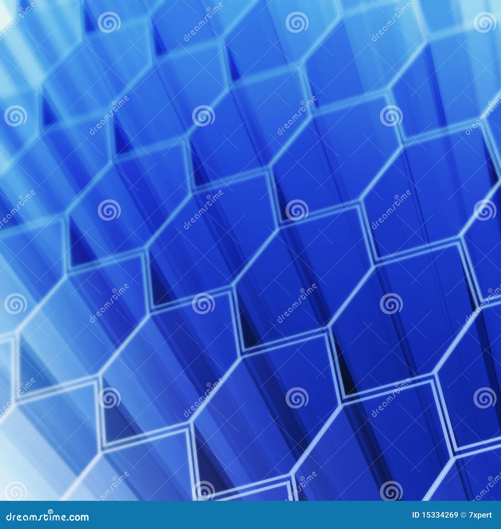 Technology hexagon cells stock illustration. Illustration of internet ...