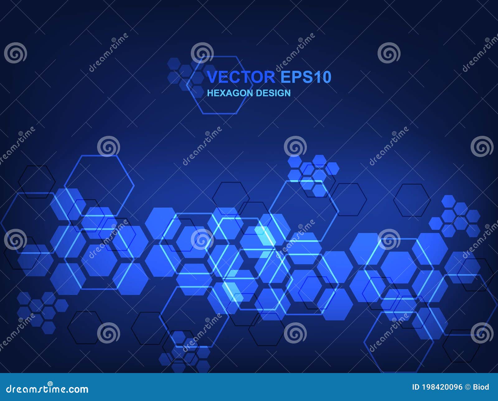 Technology Hexagon Concept Background for Digital Technology. Stock ...