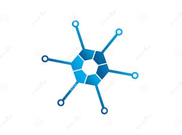 Technology Hexagon Icon for Logo Design Illustrator, High Tech Symbol ...