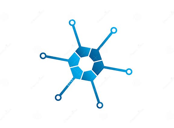 Technology Hexagon Icon for Logo Design Illustrator, High Tech Symbol ...