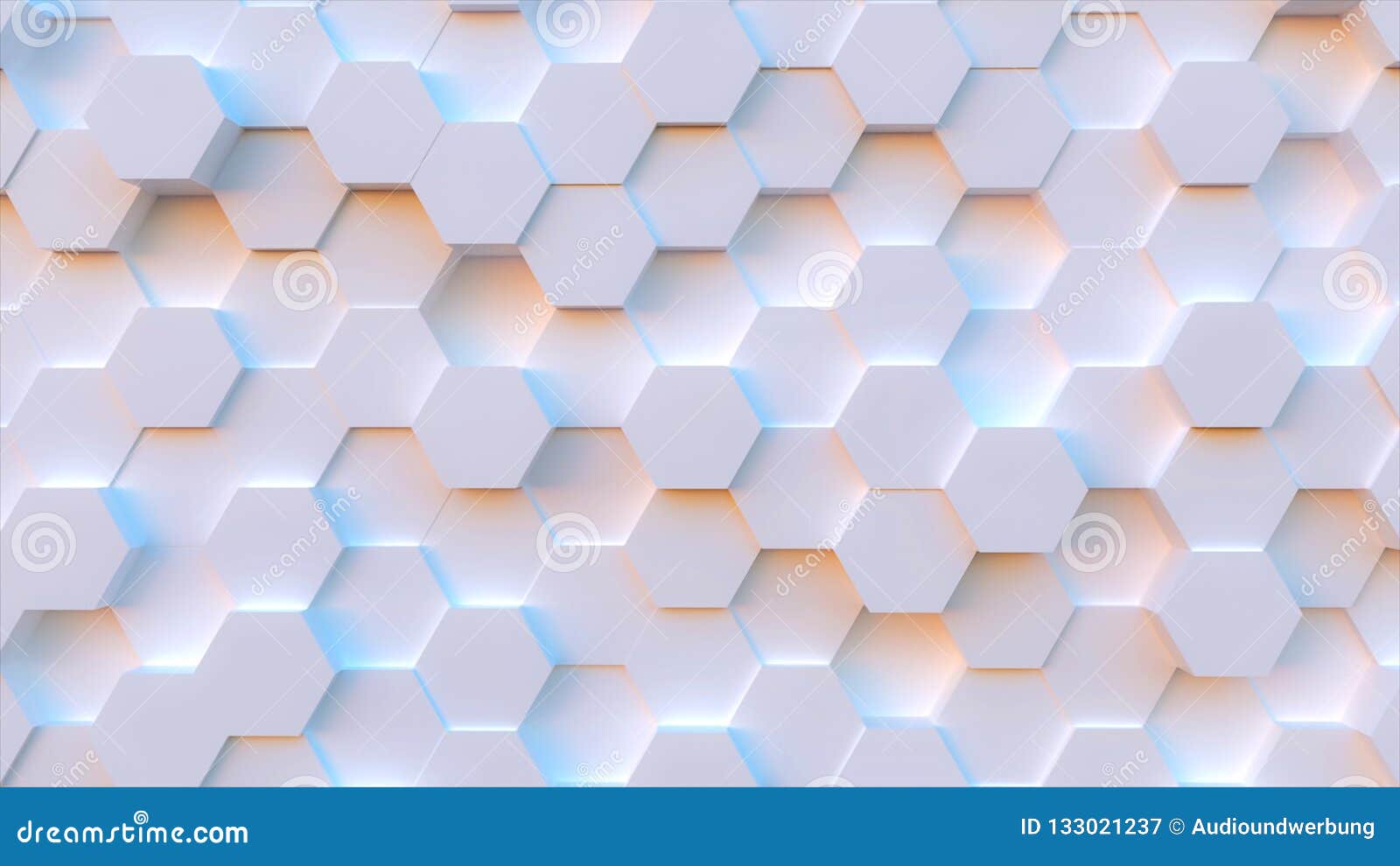 Technology Hexagon Pattern Background Stock Illustration - Illustration ...