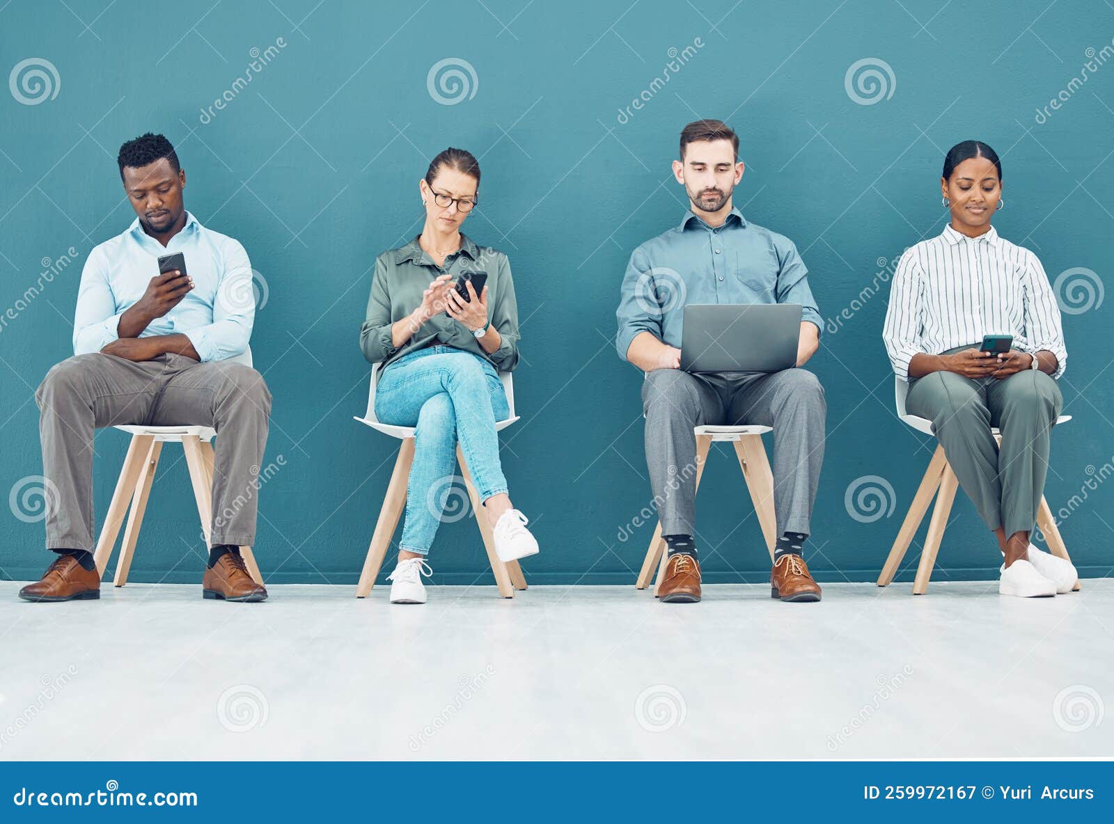 Technology, we are Hiring and Work Interview Wait of Office Workers ...