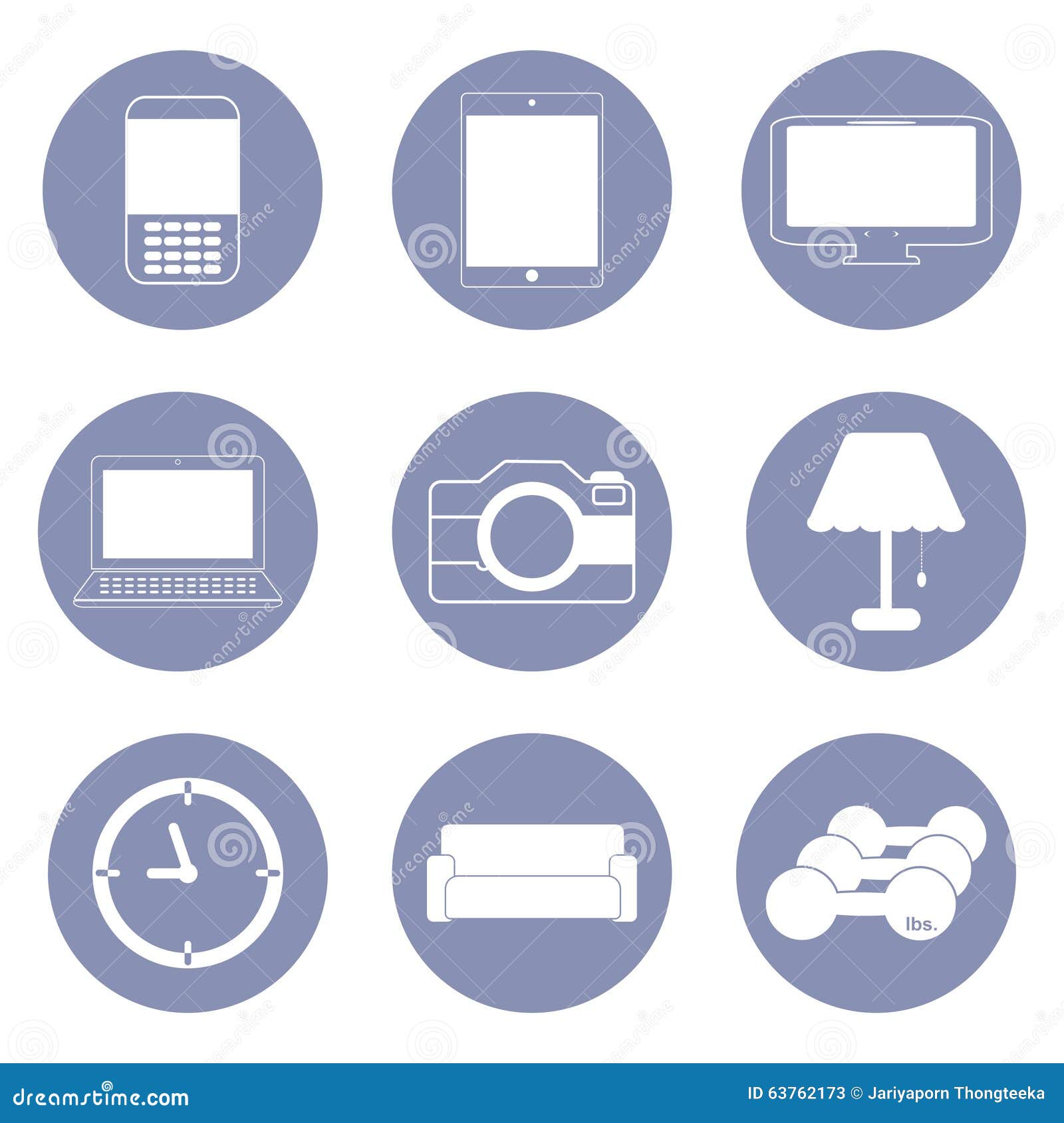 Technology and Hobby Lifestyle Icons Stock Vector - Illustration of ...