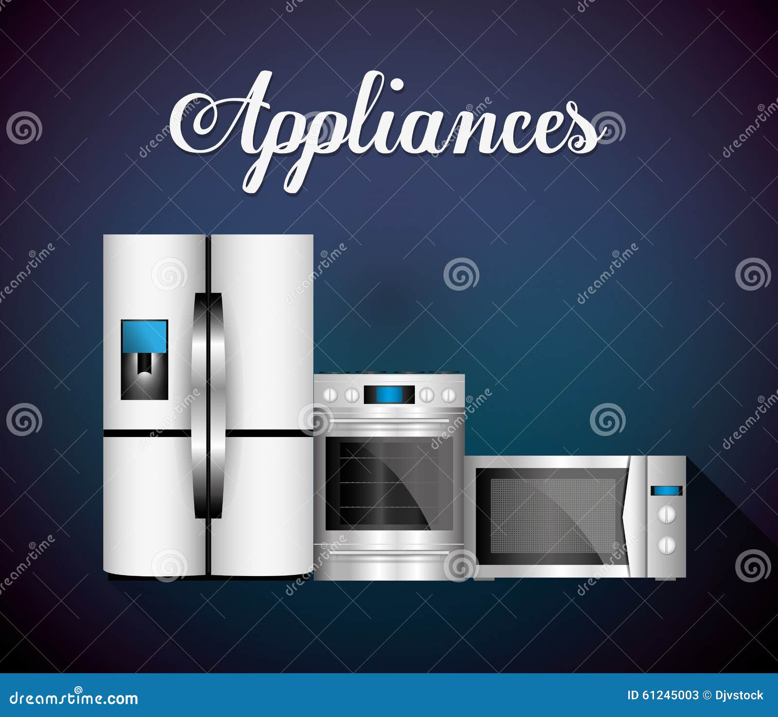 Technology home appliances stock illustration. Illustration of oven ...
