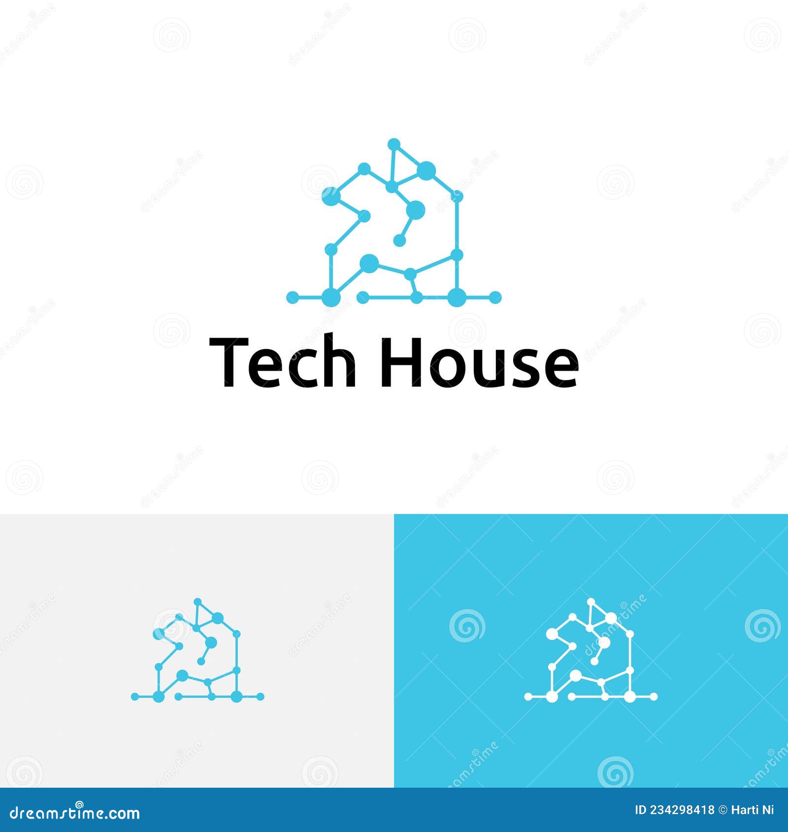 Technology House Network Computer Web Internet Logo Stock Vector ...