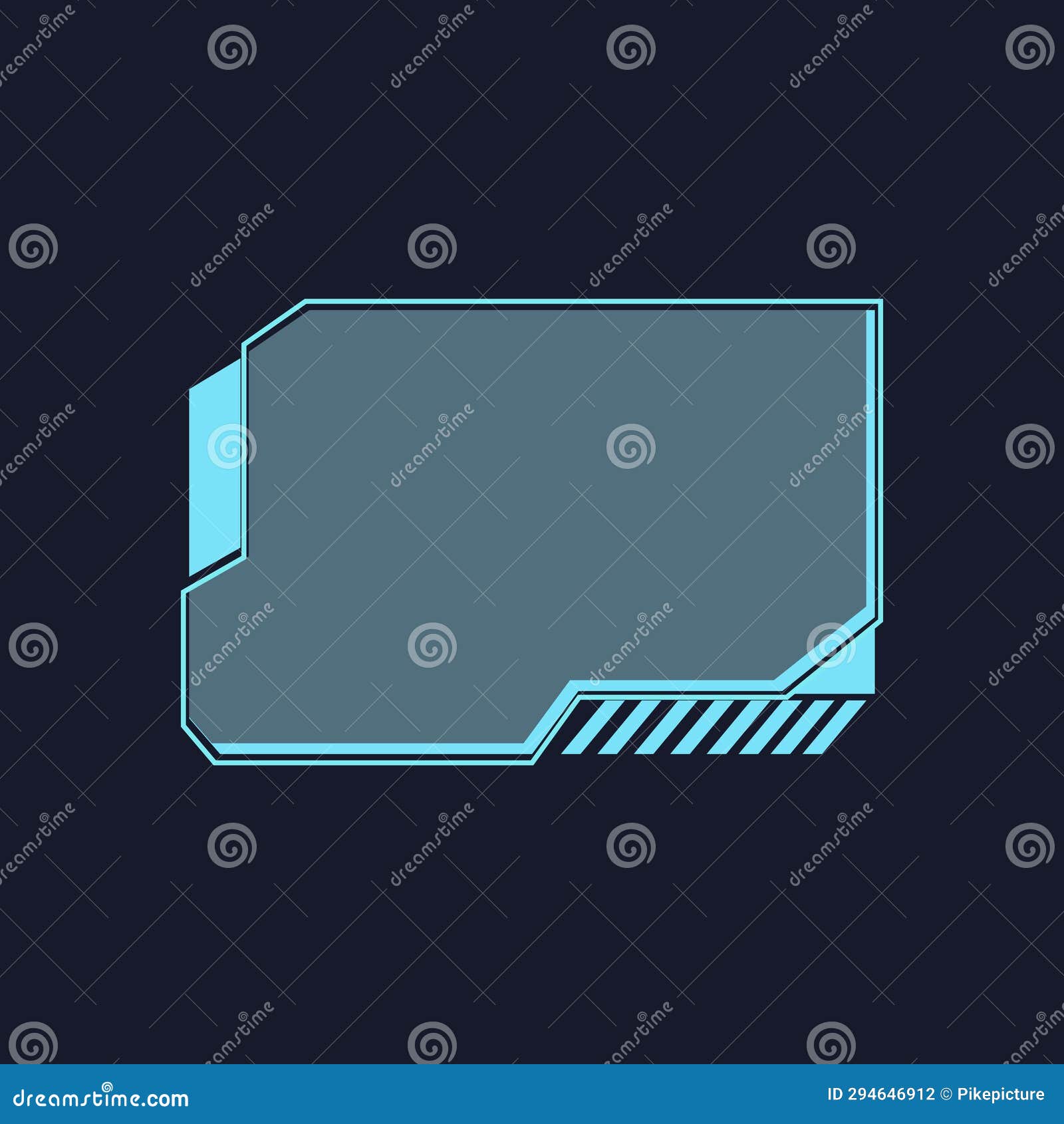 Technology Hud Frame Cartoon Vector Illustration Stock Vector ...