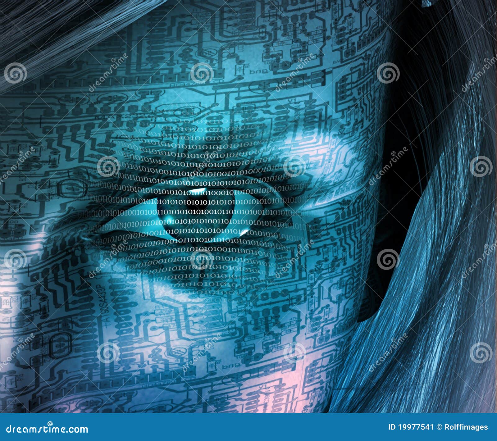 Technology Human stock illustration. Illustration of information - 19977541