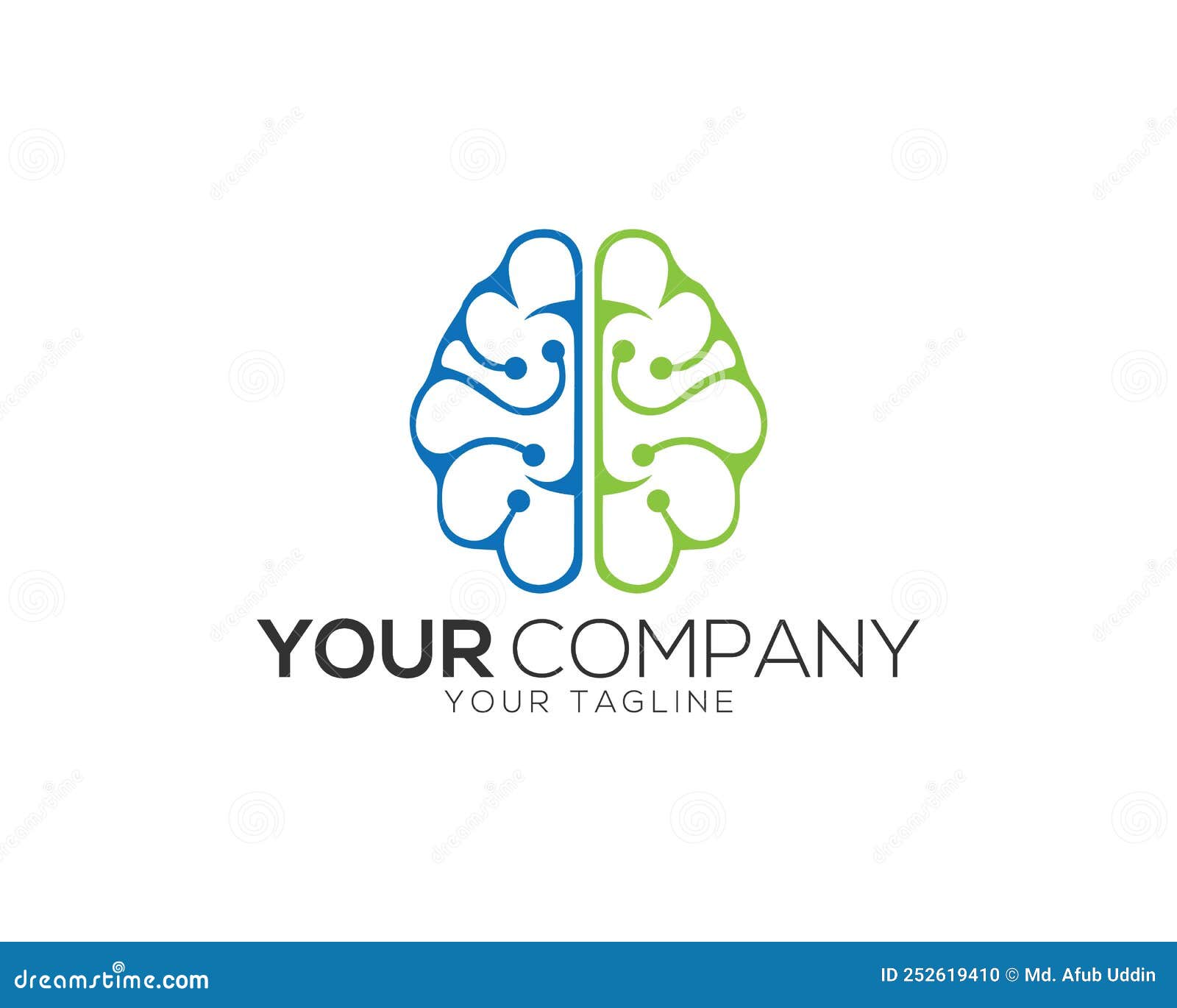Technology Human Brain Logo Designs Stock Vector - Illustration of idea ...