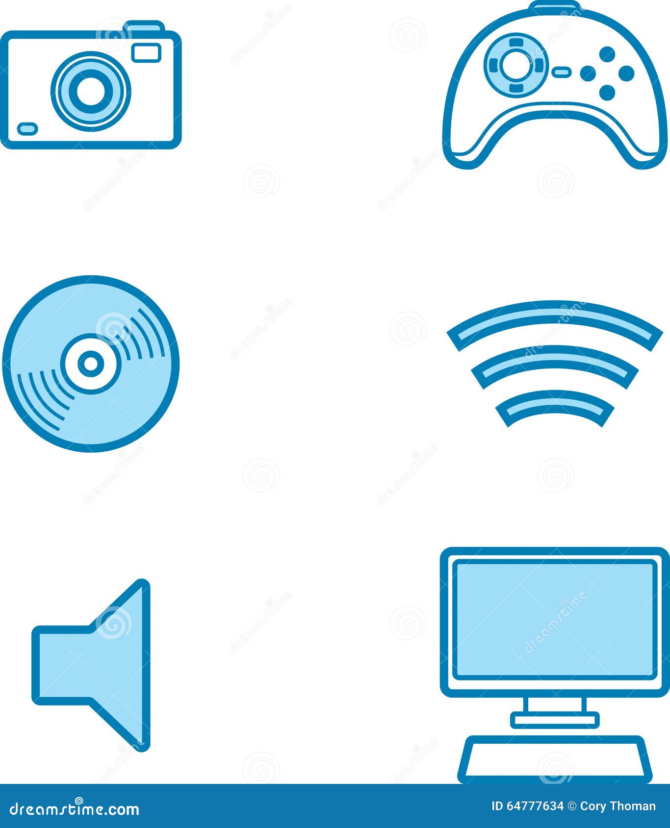 Technology Icon Designs stock vector. Illustration of video - 64777634