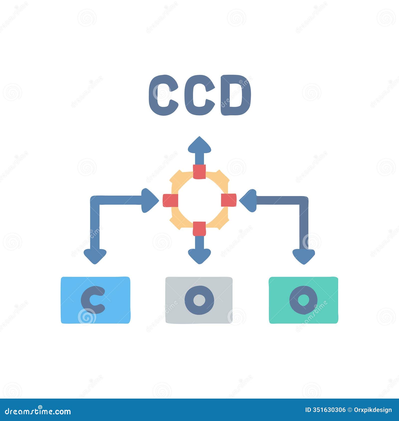 CI/CD Pipeline Technology Icon Stock Illustration - Illustration of ...